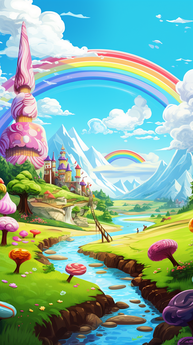 gadal_a_cartoon_landscape_with_cartoon_characters_on_it_in_the_fb29e73c ...