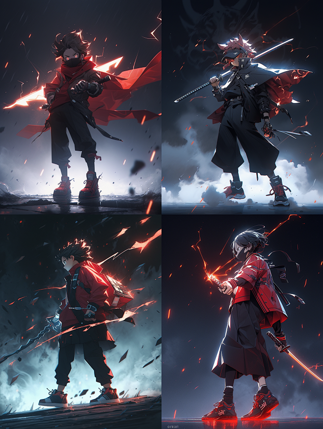 Demon_Slayer__A_super_cool_Demon_Slayer__red_lightning__pl_9ac7559e ...