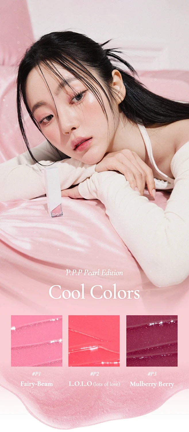[콰티][P.P.P PEARL EDITION] 더 글라스 타투 틴트 3종 SET (6color)-花瓣网