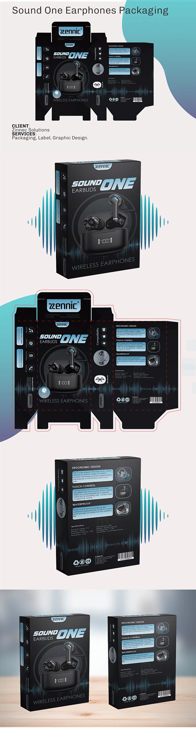 ads Advertising box box design brand identity Earphones Packaging label ...