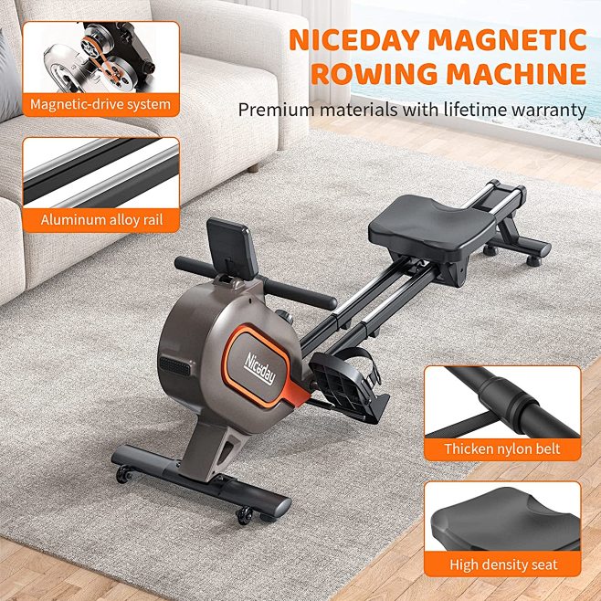 Amazon.com : Niceday Rowing Machine, Magnetic Rowing Machine for Home ...