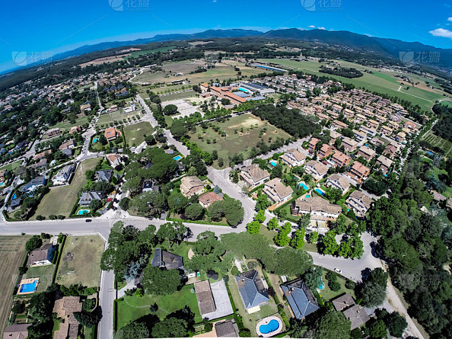 Cardedeu镇鸟瞰图