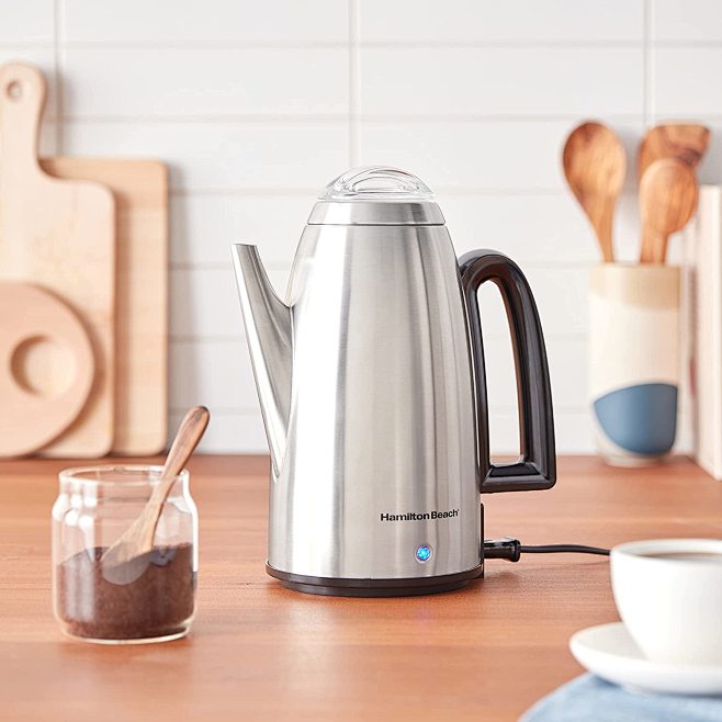 Amazon.com: Hamilton Beach 12 Cup Electric Percolator Coffee Maker with ...
