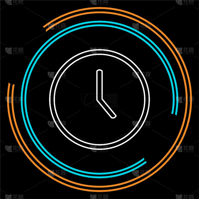 Clock icon - vector Clock illustration, time symbo