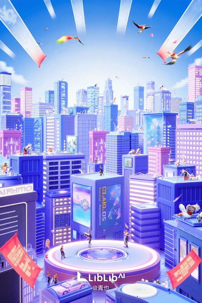 FLUX | 3D电商多场景应用-LoRA-青也-LiblibAI-花瓣网