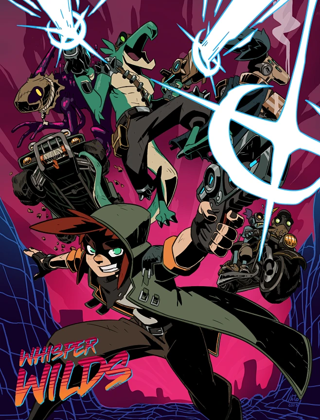 Whisper Wilds - promo poster, Emanuele Arnaldi : I started this piece keeping Gurren Lagann's ...