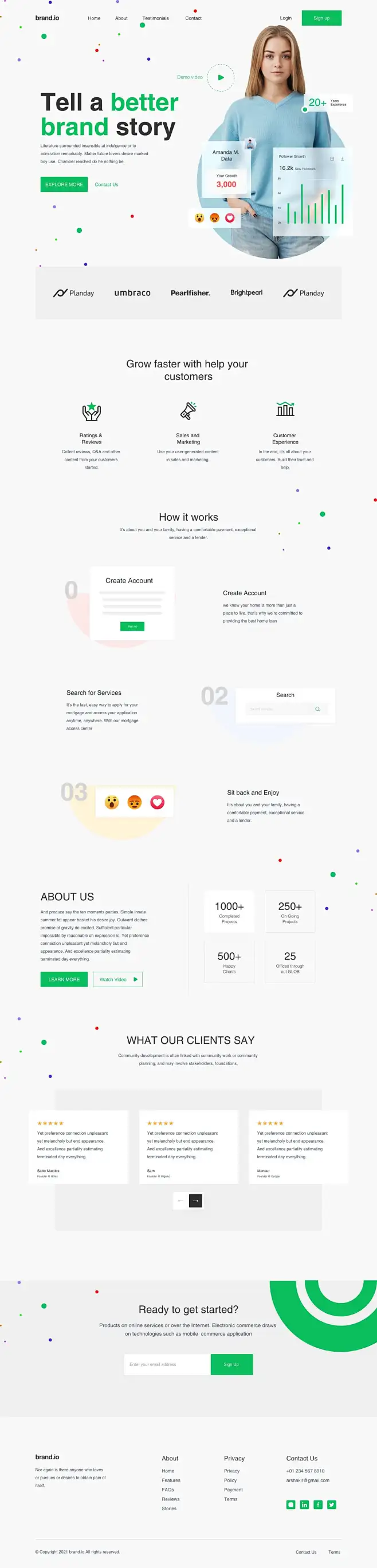 官网网页设计落地页企业官网公司官网Landing PageUI设计Web UI界面设计网站设计-花瓣网