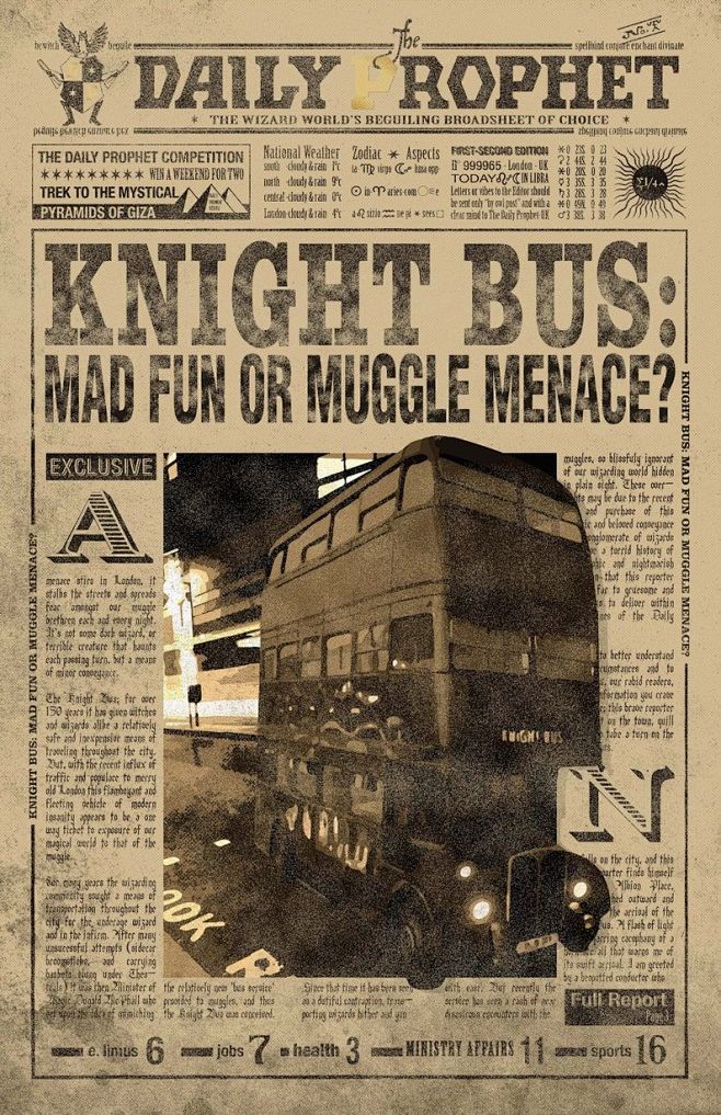Knight Bus Poster - Etsy