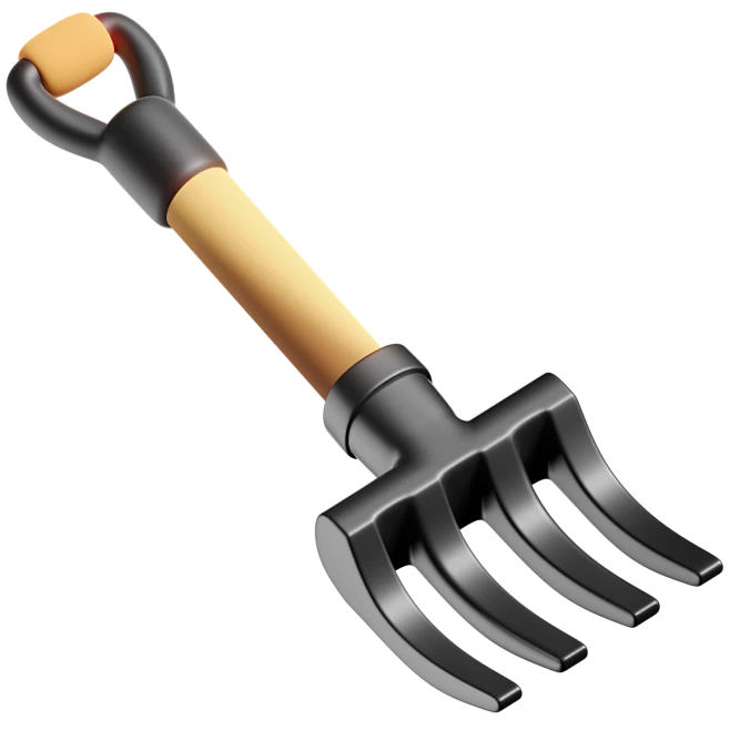 Spading Fork_3D-花瓣网