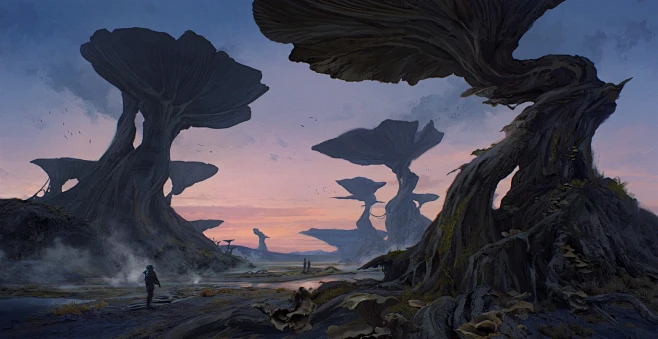 Terra planet concept art.-花瓣网