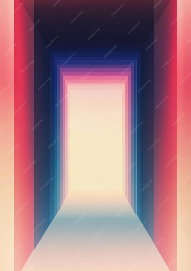 Abstract color gradient soft color transition organic geometry pattern ...
