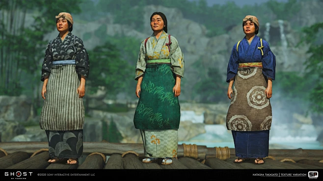GHOST OF TSUSHIMA - Villager Dress Textures , Natasha Takasato : Here ...