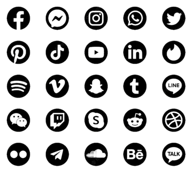 【米图网-52mitu.com】图标 小图标 icon ico图标 矢量图标 社交图标 国外社交软件 图标合集国外社交软件合图标集-花瓣网