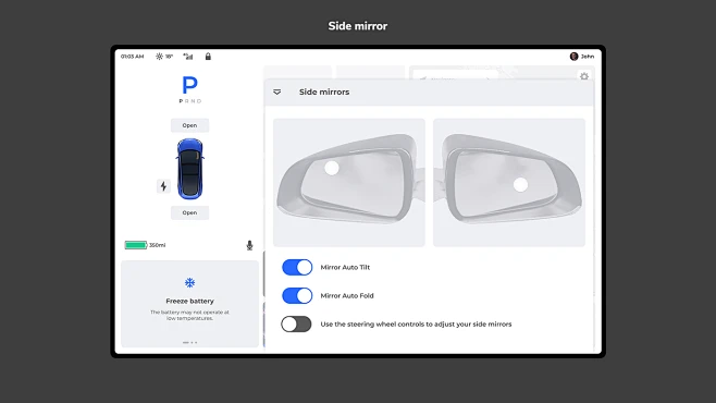 Tesla Model 3: UI redesign : Tesla Model 3: UI redesign图片_HMI图片素材-花瓣网