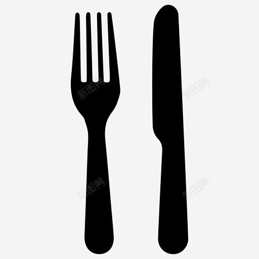 采购产品叉和刀叉子和刀银器图标 icon 标识 标志 UI图标 设计图片 免费下载 页面网页 平面电商 创意素材