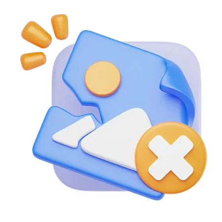 Image Broken 3D Icon