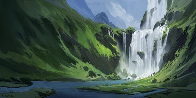 The Roaring Waterfall-花瓣网