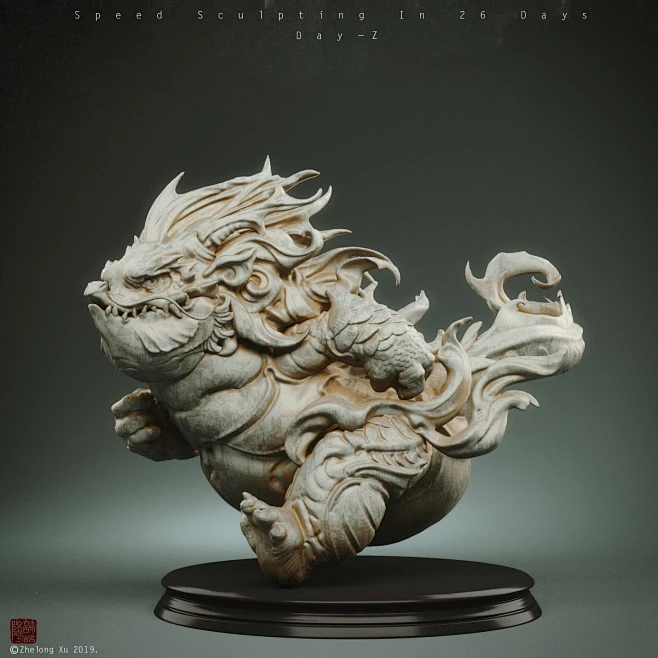 Speed sculpting in 26 days (2626) Da-花瓣网