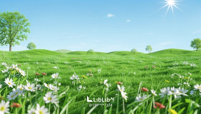 【梦幻】3D电商草地-LoRA-安An-LiblibAI-花瓣网