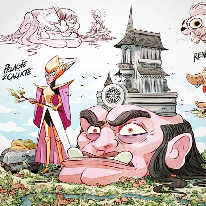 形象设计素材 插画师｜Fabien Mense -花瓣网