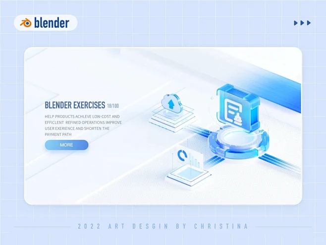 Blender｜原创大厂banner图系列-花瓣网