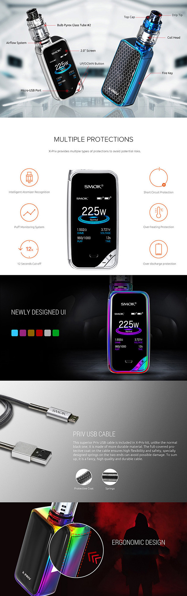 SMOK X-Priv Kit Feature