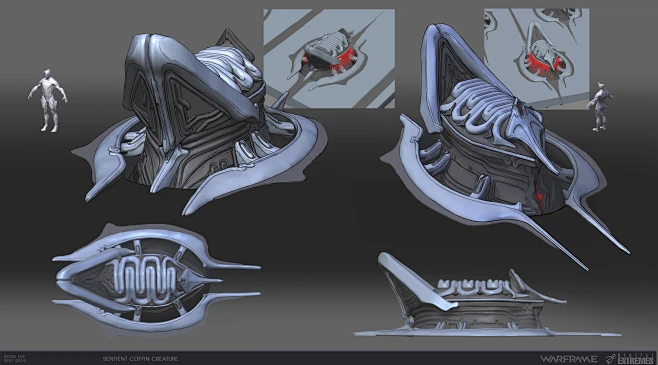 WARFRAME: Sentient New War Coffin Concept-花瓣网