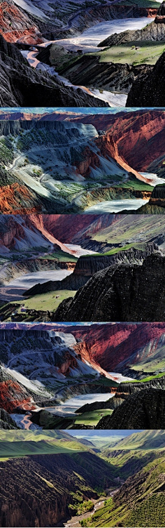 峡谷荒漠-花瓣网|陪你做生活的设计师 | 叫震撼，不知道什么叫最美] 在天山冰雪消融的奎屯河上游，静静地绵延着一道如同雕刻一般的峡谷沟壑，近 ...