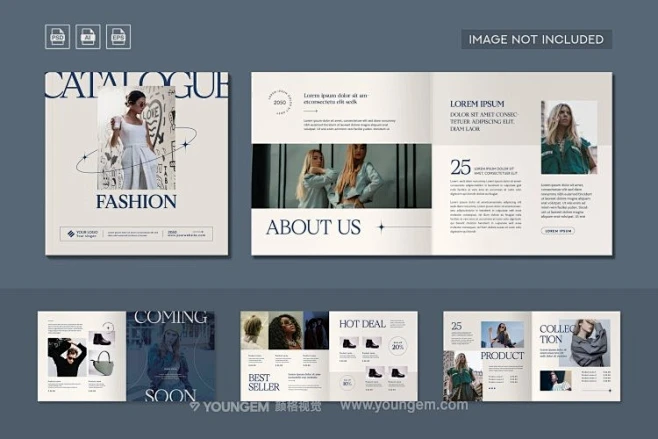 时尚杂志目录宣传册图文排版版式设计PS分层AI矢量模板 20p图片-花瓣网