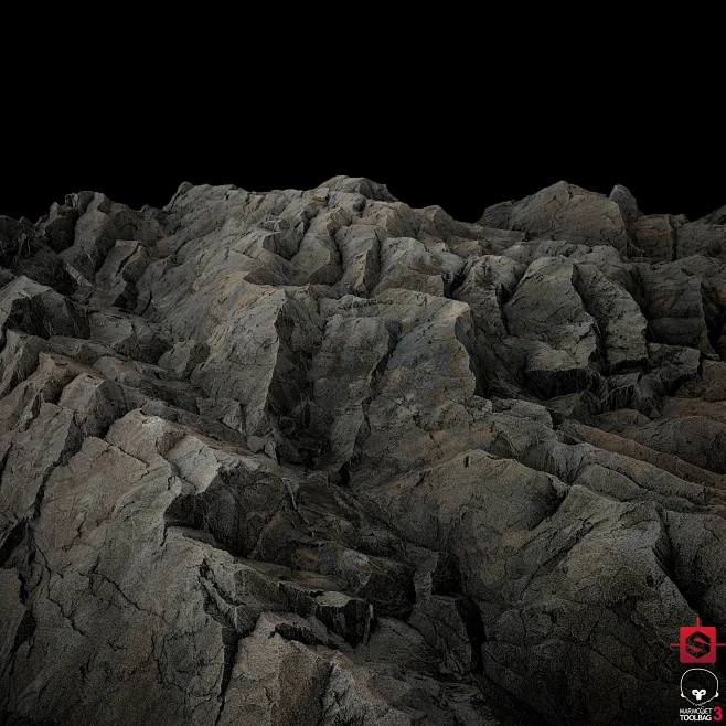 Sharp_Cliff_Substance_Designer, Alen Vejzovic : I made some hard rock shapes in S_Designer which ...
