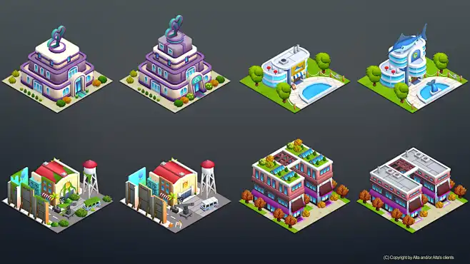 Dreamcity: Metropolis – 3D low poly buildings models : Related Post ...