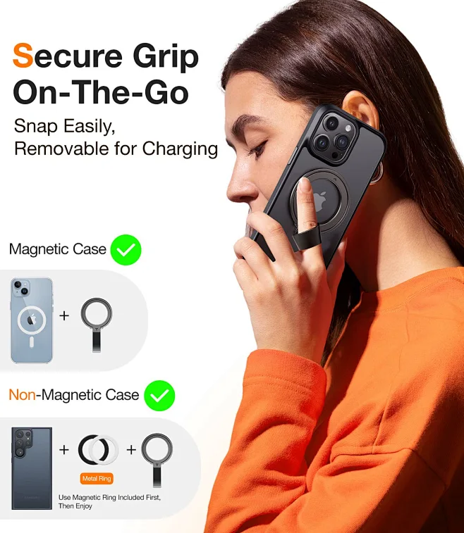 Amazon.com: TORRAS 2024 Upgrade Magnetic Phone Grip Holder Kickstand ...