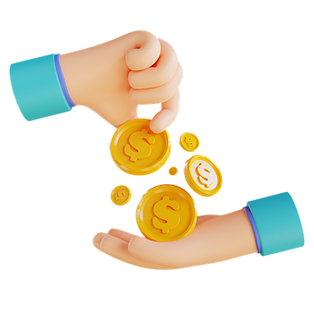 Give Money 3D Icon