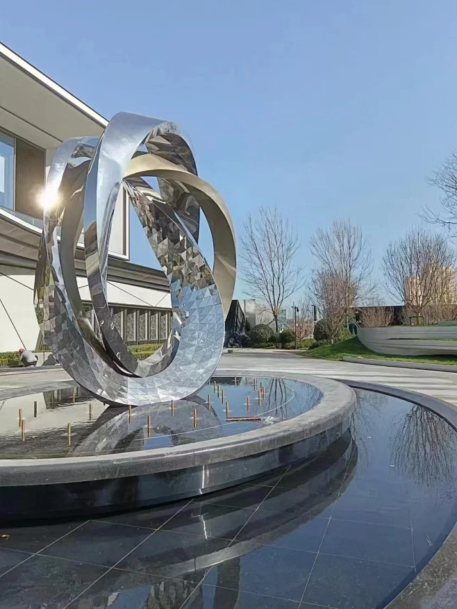 不锈钢莫比乌斯环雕塑 - 小红书-花瓣网