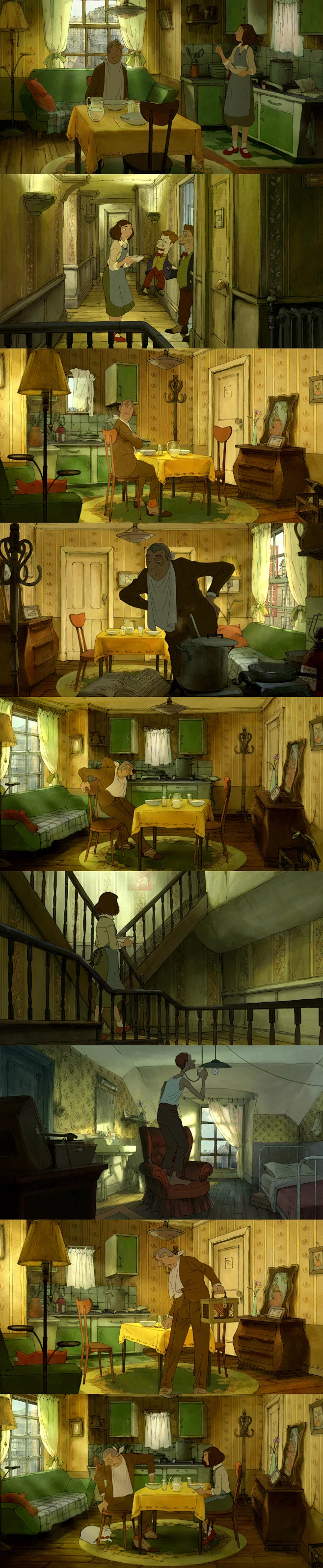 【魔术师 L'illusionniste (2010)】22 西维亚·乔迈 Sylvain Chomet #电影# #电影截图# #电影海报 ...