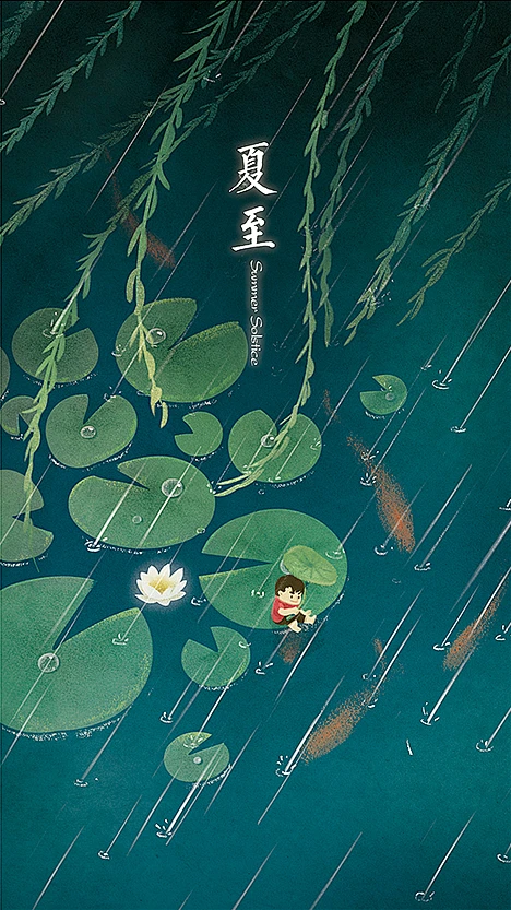 24节气_马炯_68Design图片_插画矢量图图片素材-花瓣网