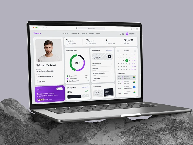 HR Platform Web UI Design App by Ronas IT | UI/UX Team on Dribbble-花瓣网