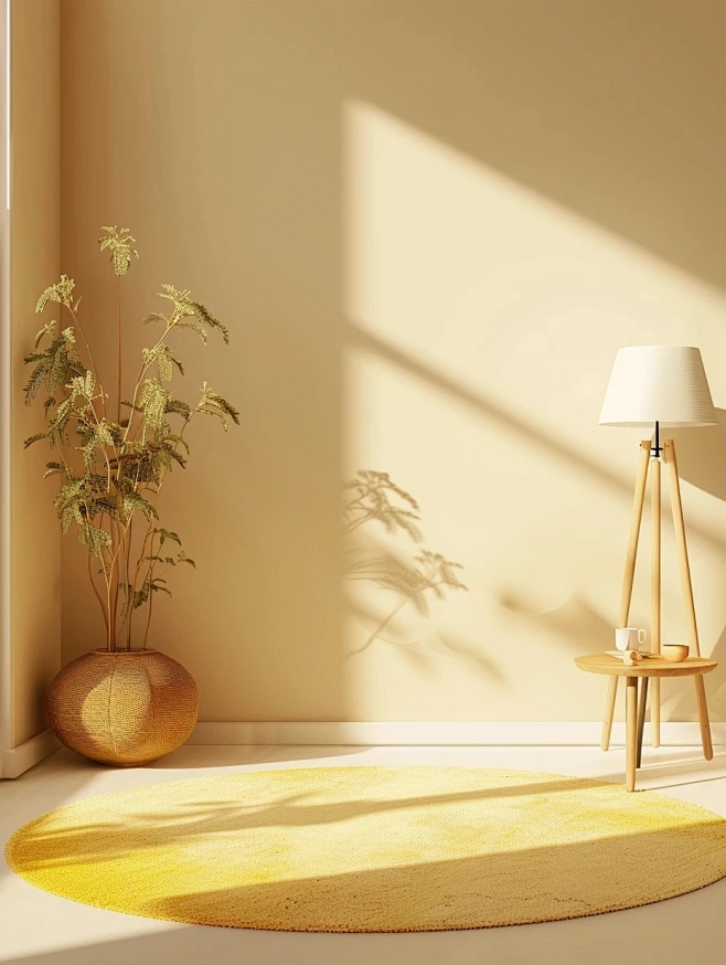 A light yellow carpet covers the floor, creating a bright and clean ...