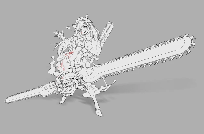 BLOODY MAID, Lai Tianyi : BLOODY MAID by Lai Tianyi on ArtStation.-花瓣网