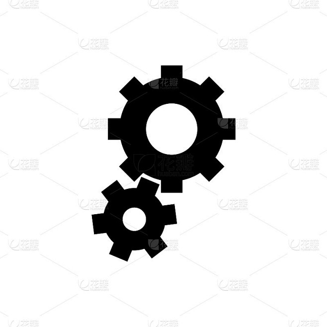 Vector image of flat, isolated tuning icons. Desig