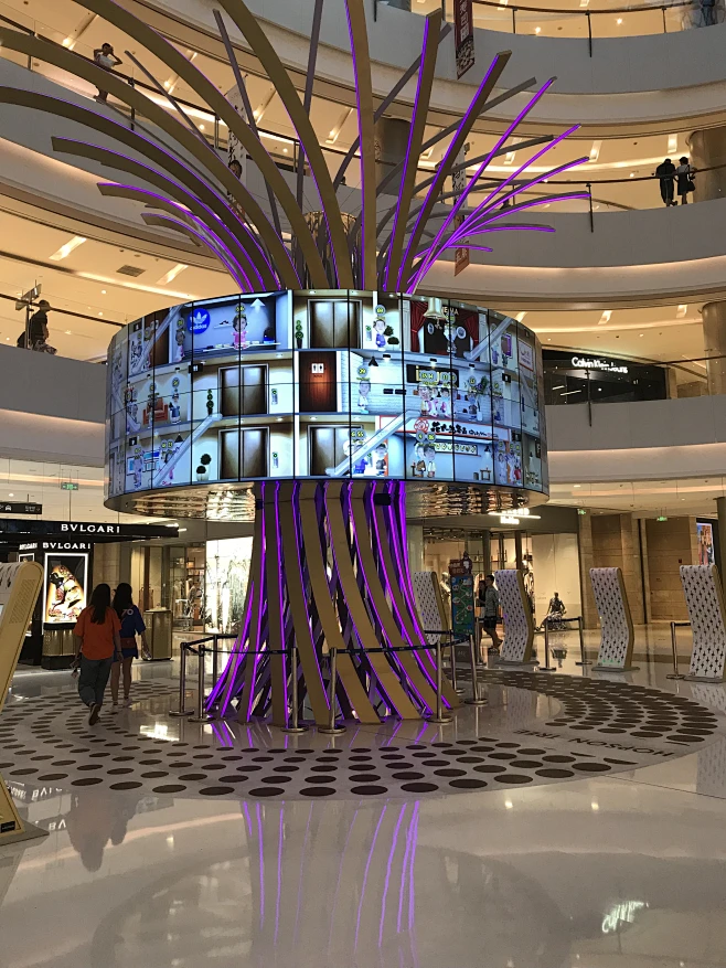 中庭-环形屏-花瓣网