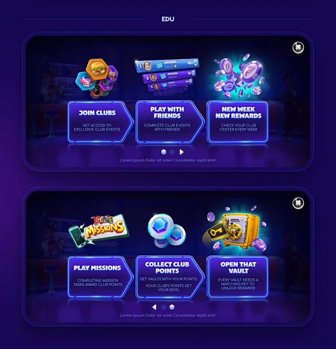 Casino Game Casino Game UI game ui slot game Slot Game UI图片_O欧美q版界面图片素材-花瓣网