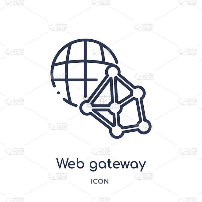 Linear web gateway icon from Internet security and