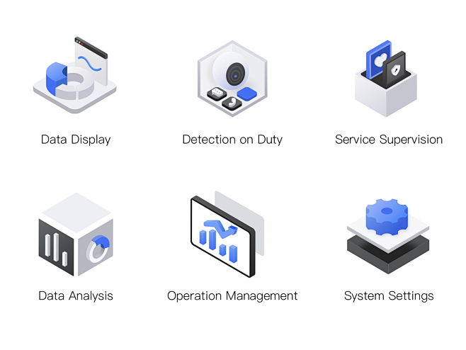3D icon 立体 图标 工业 互联网 物联网