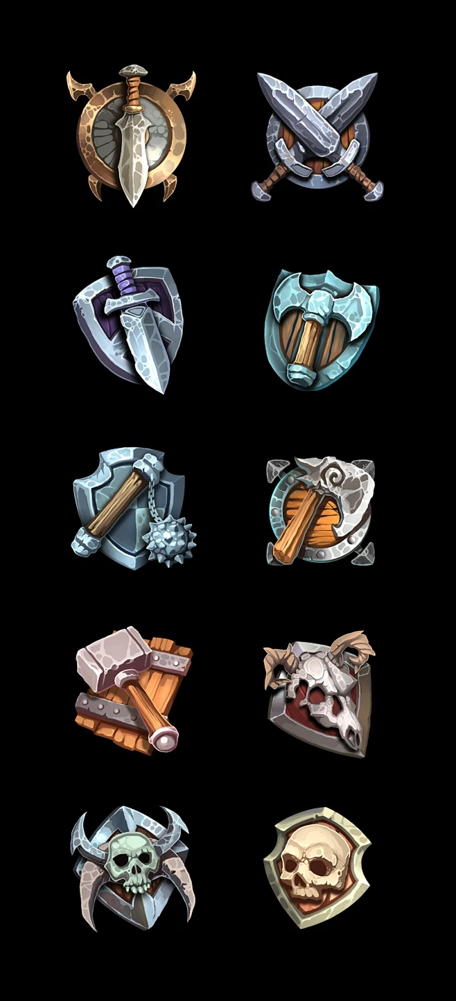 ArtStation - Gladiator Badges, Alekzander Zagorulko-花瓣网