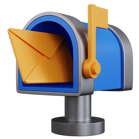 Mailbox 3D Icon-花瓣网