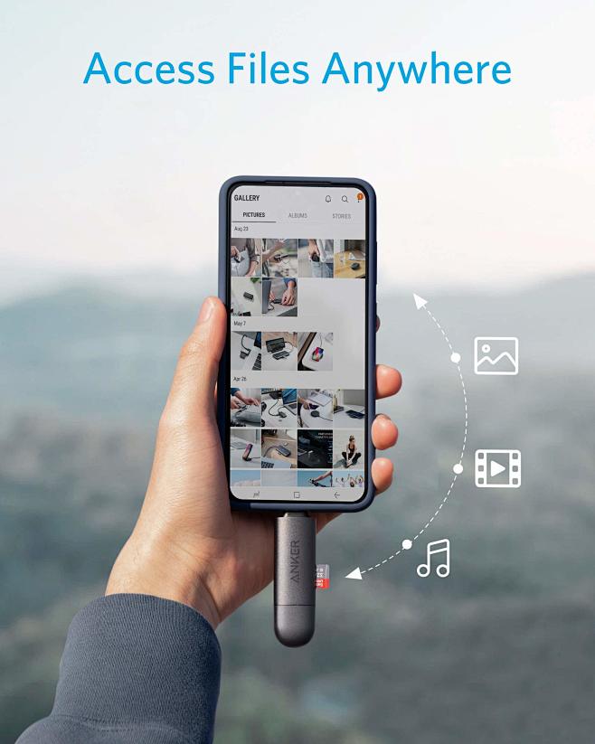 Amazon.com: Anker USB-C and USB 3.0 SD Card Reader, PowerExpand+ 2-in-1 ...