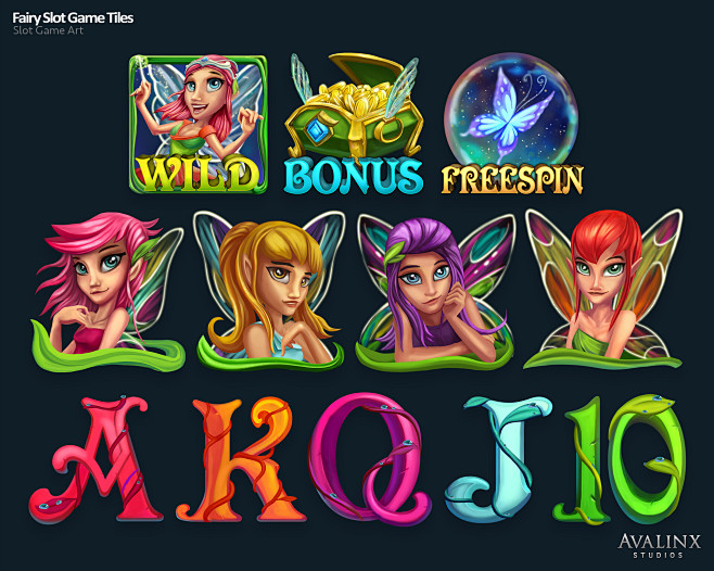 Art for Slot Game Tiles, Nathan Sanders : Each Group of art tiles is ...