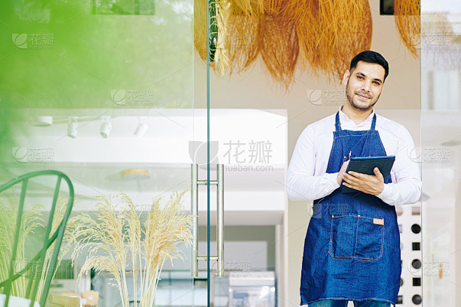 Bakery owner standing at entrance