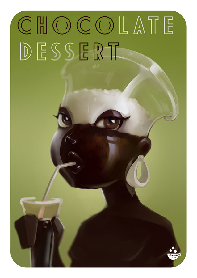 巧克力甜品 @俄罗斯插画师Max Komako